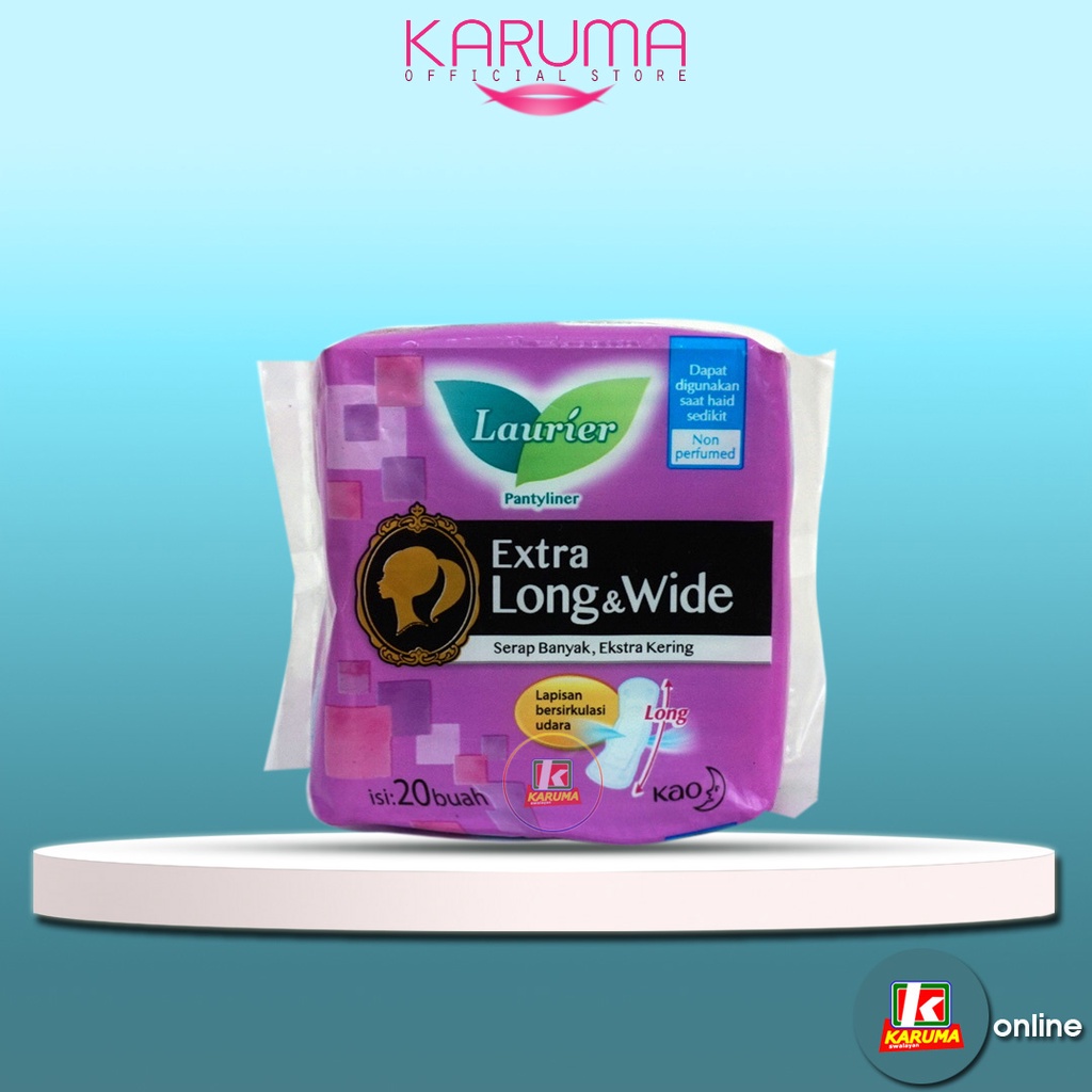 Jual Laurier Pantyliner Extra Long and Wide isi 20 & 40pcs | Shopee ...