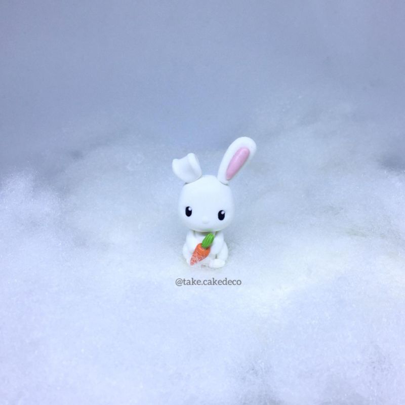 Jual Asesoris Bunny Rainbow Rabbit Kelinci Wortel Hiasan Kue Ultah Clay ...