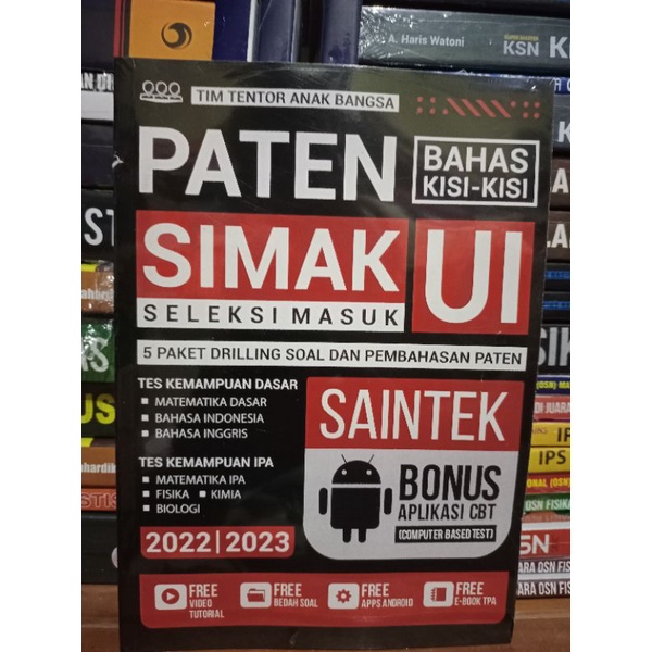 Jual Buku PATEN SIMAK UI SAINTEK 2022/2023 | Shopee Indonesia