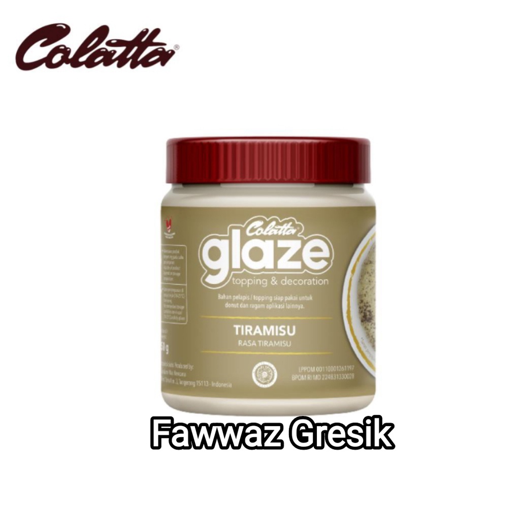 Jual Toples Colatta Glaze Dark Coklat 250gr / Glaze Colatta Tiramisu ...