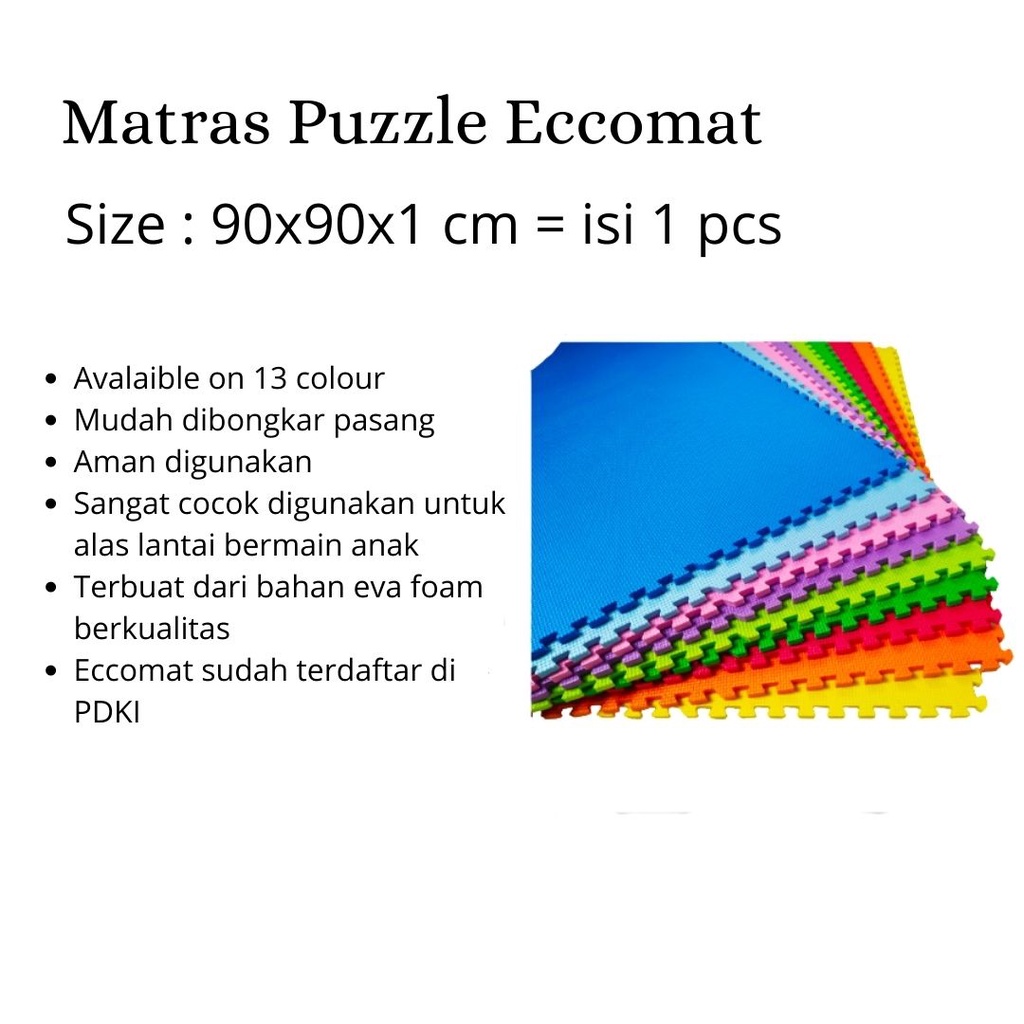 Jual Eva Matras Polos / Matras Puzzle / Tikar Lantai / Alas Bermain ...