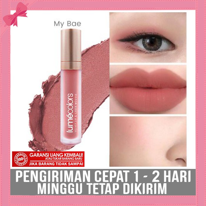 Jual LUMECOLORS MY BAE (VELVET LIP & CHEEK MOUSSE) MULTIFUNGSI LIPSTIK ...
