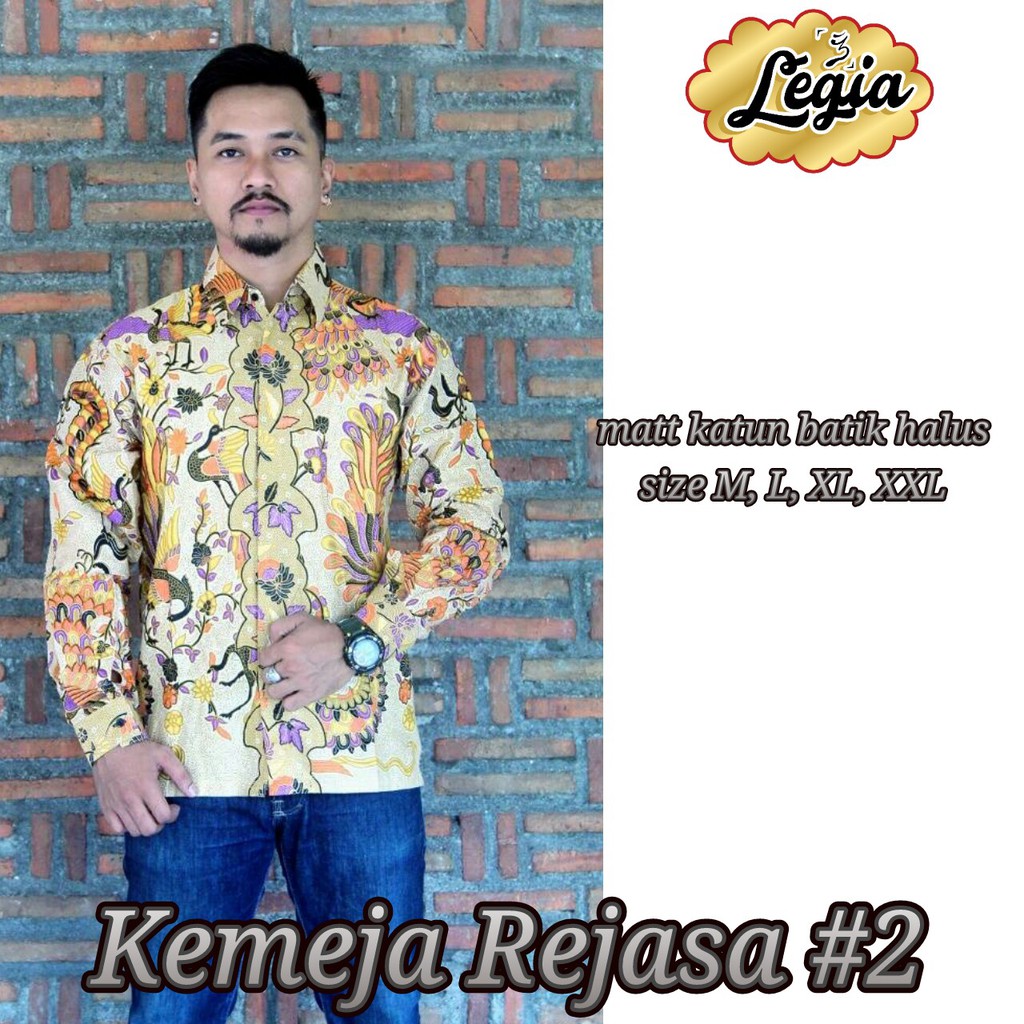 Jual Kemeja Rejasa 2 by Legia | katun batik halus | Shopee Indonesia