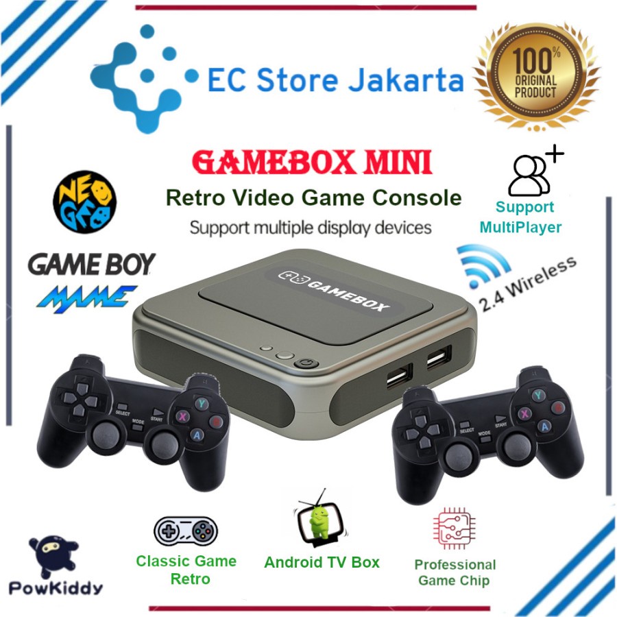 Jual POWKIDDY Game Box G7 Android TV Retro Video Game Console Mini ...