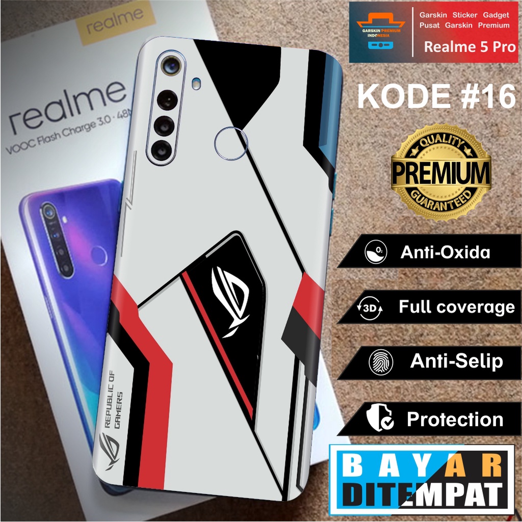 Jual COD Garskin Stiker Realme 5 Pro 16-20 Bisa Request Gambar ISI 2 ...