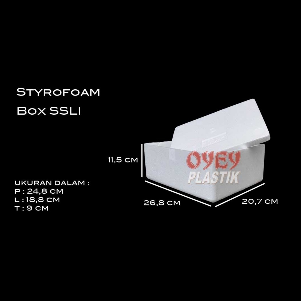 Jual Styrofoam box SSLI / Kotak Stereofoam Foam Sterofoam | Shopee ...