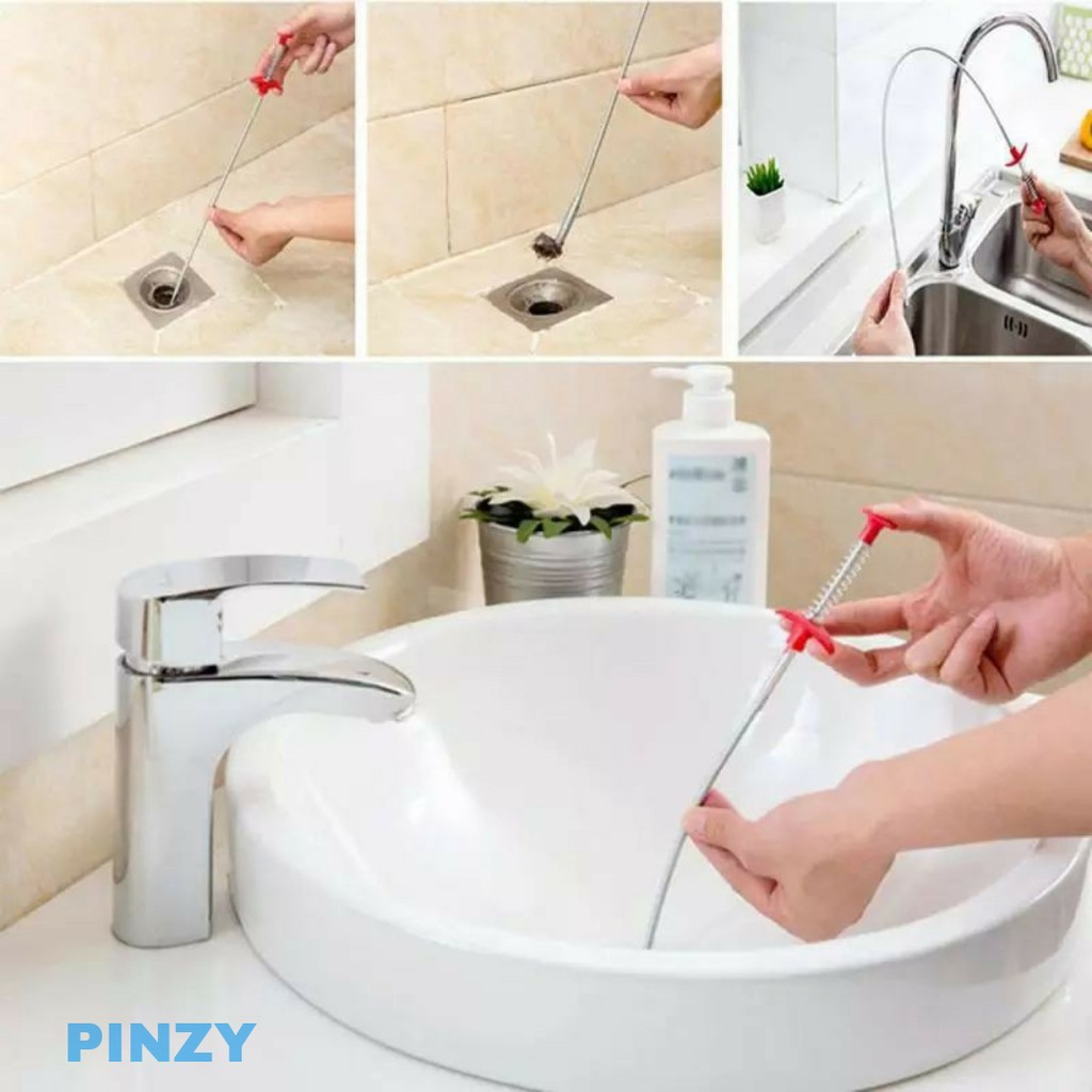 Jual Kawat Pembersih Saluran Wastafel - Alat Capit Pembersih Pipa Mampet Wastafel | Shopee Indonesia