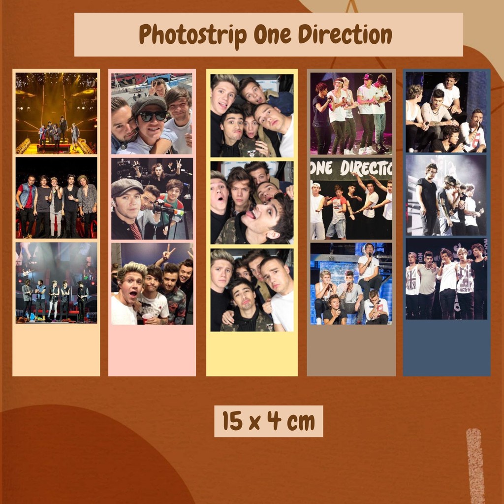 Jual Photostrip Warna One Direction | Ukuran 15x4 cm | Shopee Indonesia