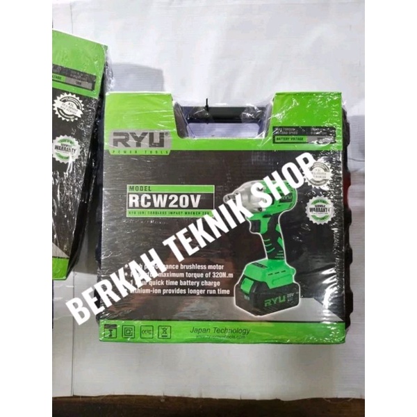 Jual MESIN BOR CAS IMPACT WRENCH SOCK 2 BATERAI RYU KOMPLIT BUKA PASANG ...