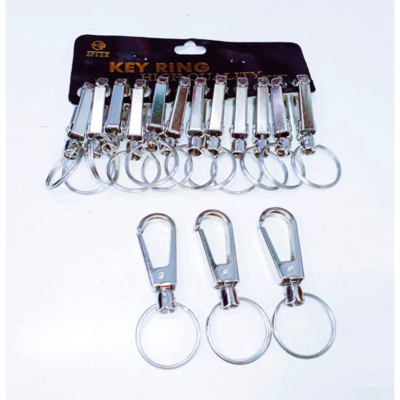 Jual gantungan kunci besi ring satu isi 12pcs | Shopee Indonesia