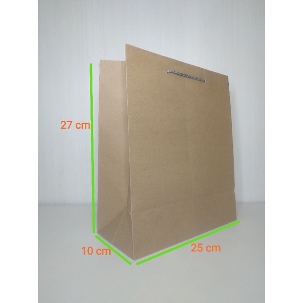Jual Paper bag R6 T polos Coklat size 25 x 10 x 27 (PxLxT) | Shopee ...