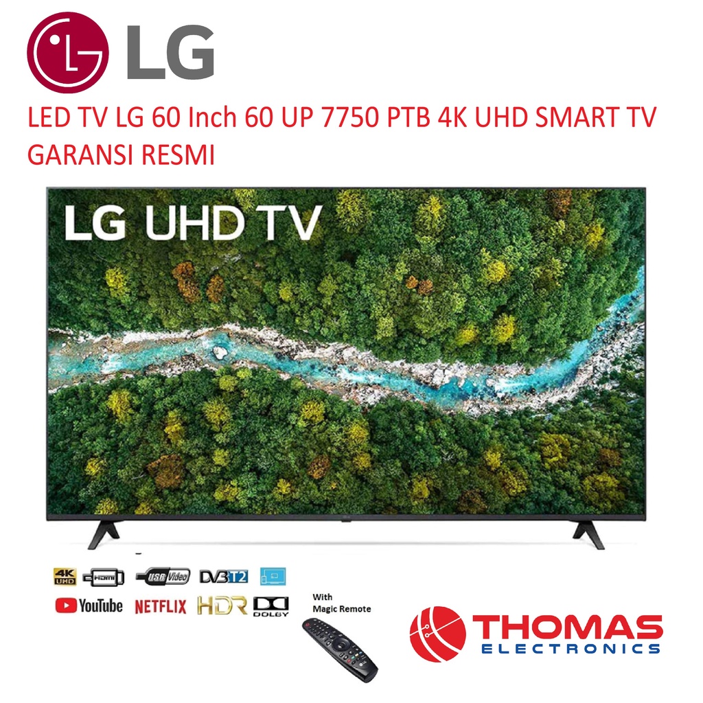 Jual LED TV LG 60 Inch 60 UP 7750 PTB 4K UHD SMART TV GARANSI RESMI | Shopee Indonesia