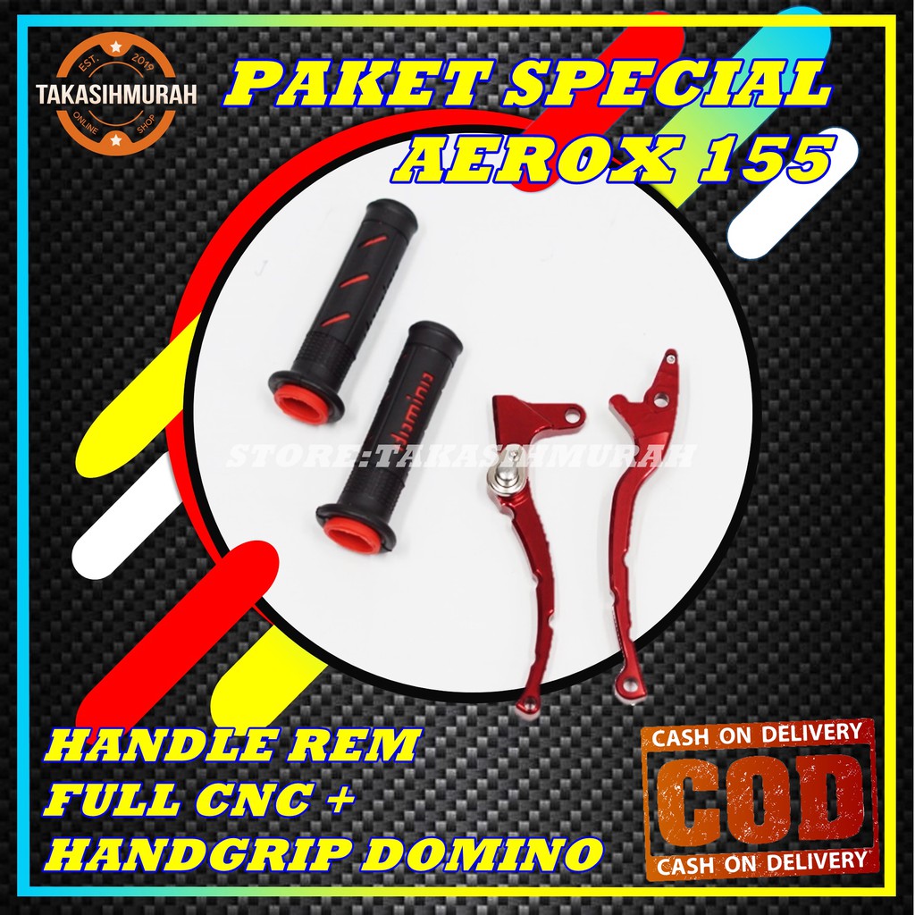 Jual TKMstore - Handle Rem Aerox / Lexi Plus Handgrip Grip Domino Warna ...