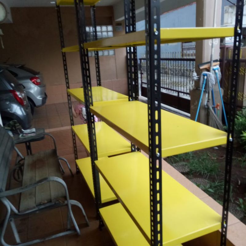 Jual rak besi gudang ukuran 100x40x200 | Shopee Indonesia