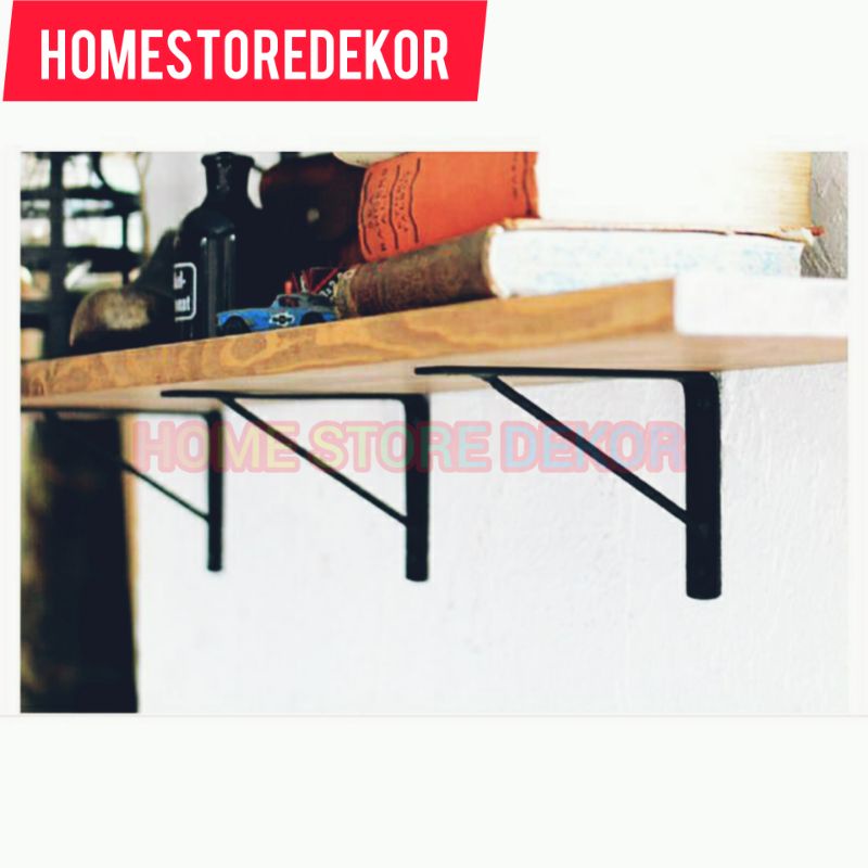 Jual RAK BESI SIKU PENYANGGA RAK DINDING/KAYU AMBALAN TERMURAH | Shopee ...