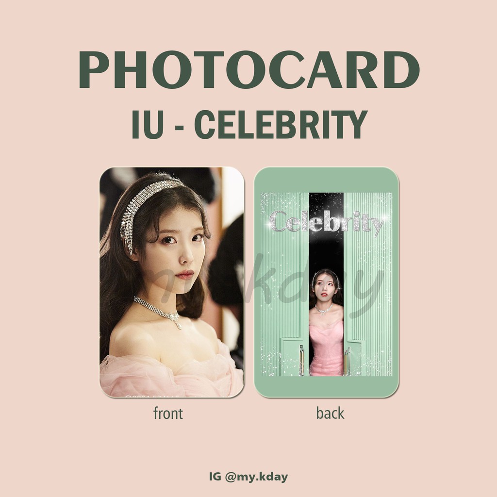 Jual PC-0391, Unofficial Photocard IU Celebrity 2 sisi | Shopee Indonesia