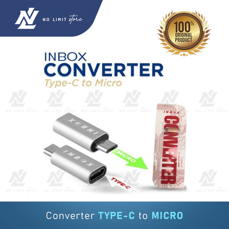 Jual INBOX Converter Type C to Micro | Shopee Indonesia