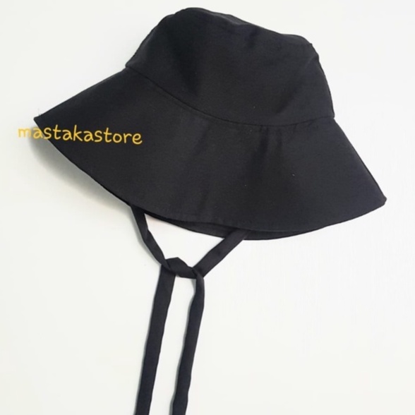 Jual (COD)BUCKET HAT- bucket hat selebgram aksen tali/Bucket hat super ...