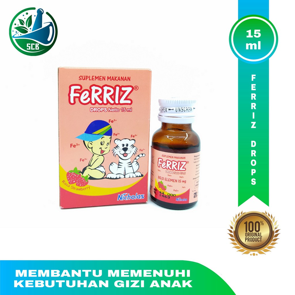 Jual Ferriz Drop 15 ML Suplemen Zat Besi untuk Bayi | Shopee Indonesia