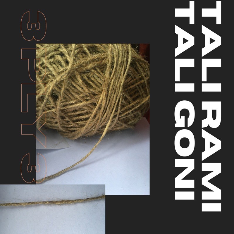 Jual Tali rami/ tali goni 2 ply berkualitas cocok buat packaging atau ...