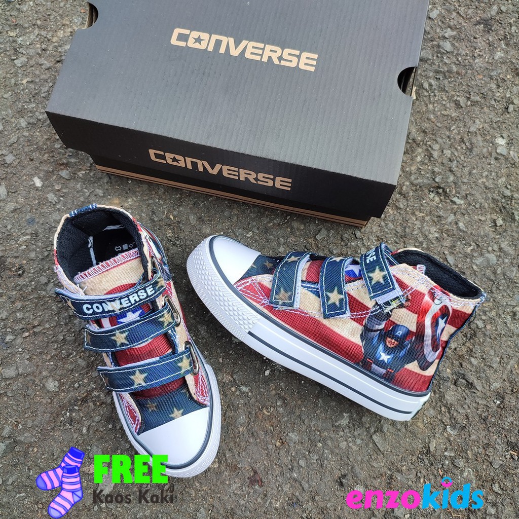Jual Sepatu sneakers anak laki laki superhero marvel captain america ...
