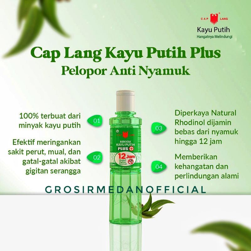 Jual MKP LANG PLUS 12 JAM - CAP LANG MINYAK KAYU PUTIH ANTI NYAMUK ...