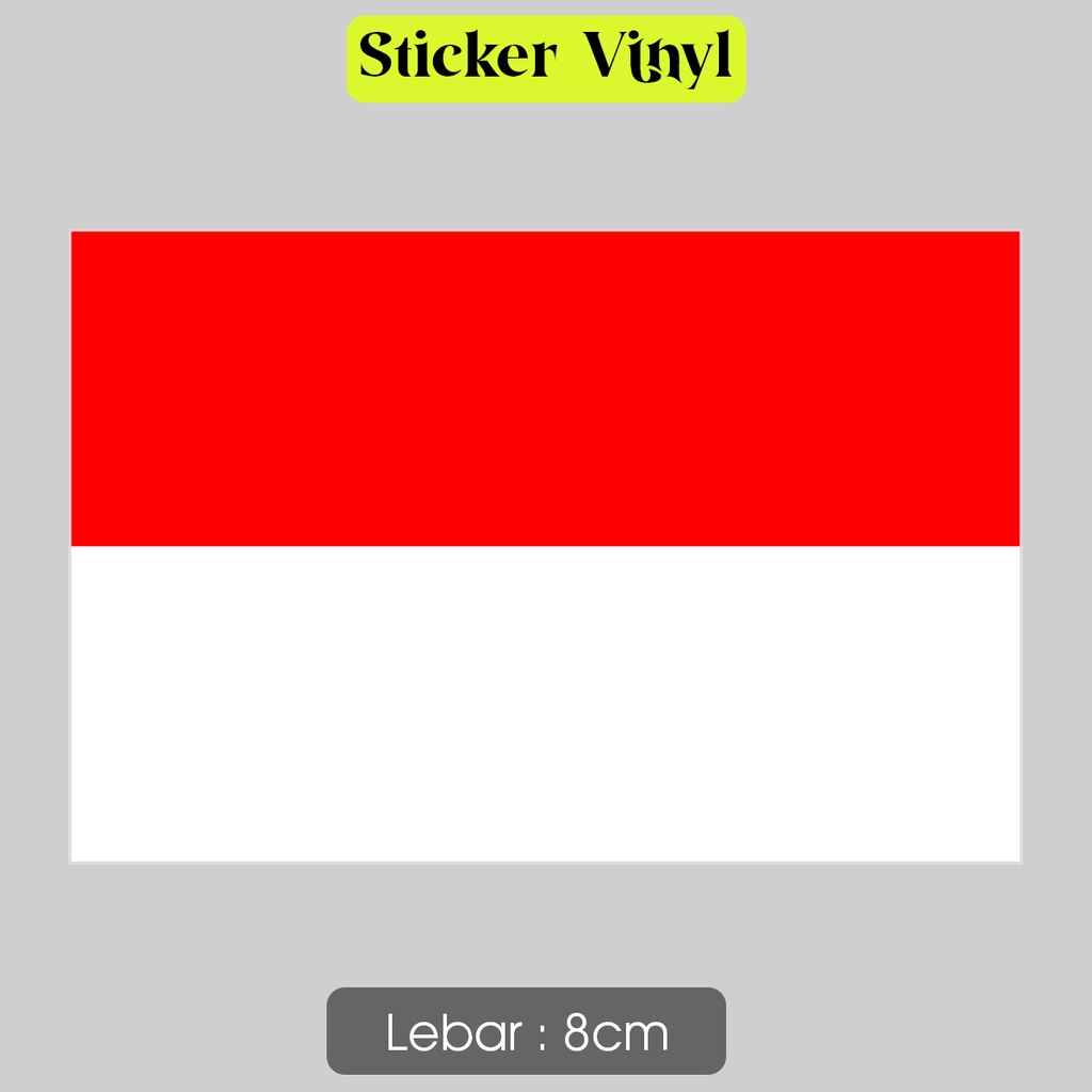 Jual Stiker Indonesia Sticker Vinyl Satuaan Motif Bendera Negara Dunia ...