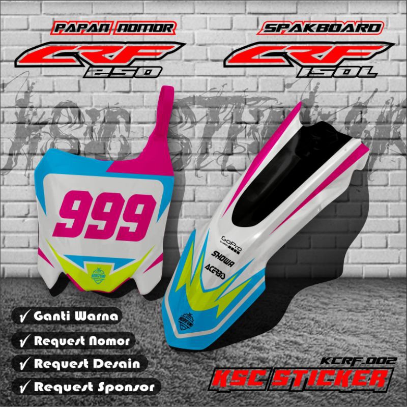 Jual Stiker Papan Crf 250 & Slebor Crf 150L | Shopee Indonesia