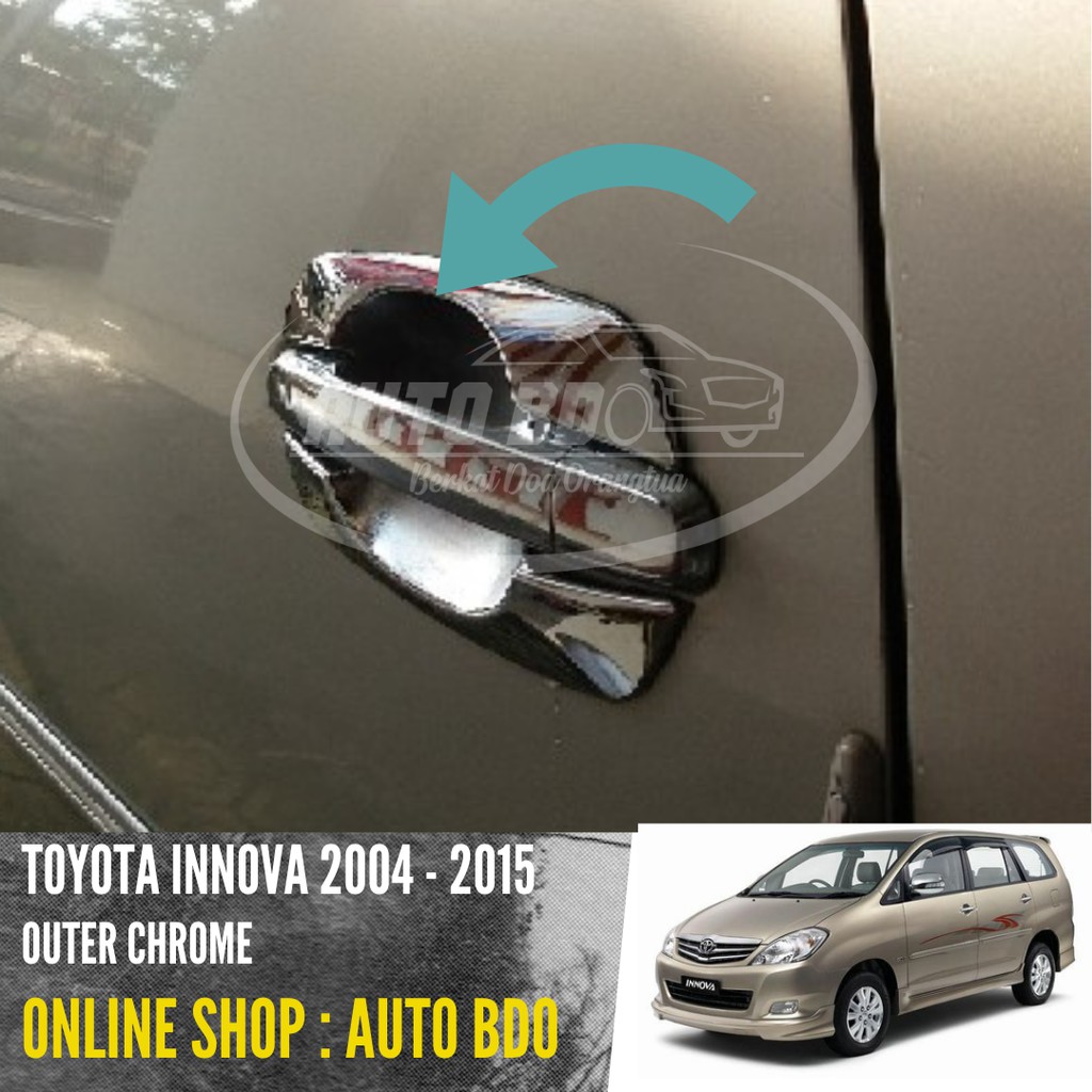 Jual Outer Handle / Mangkok Handle Innova 2004 - 2015 Chrome | Shopee Indonesia