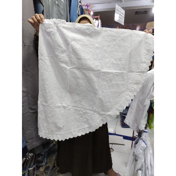 Jual setelan ihram wanita, setelan ihram full bordir, stelan ihram ...