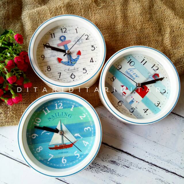 Jual Jam unik jam alarm sea ocean jam meja dekorasi rumah | Shopee ...