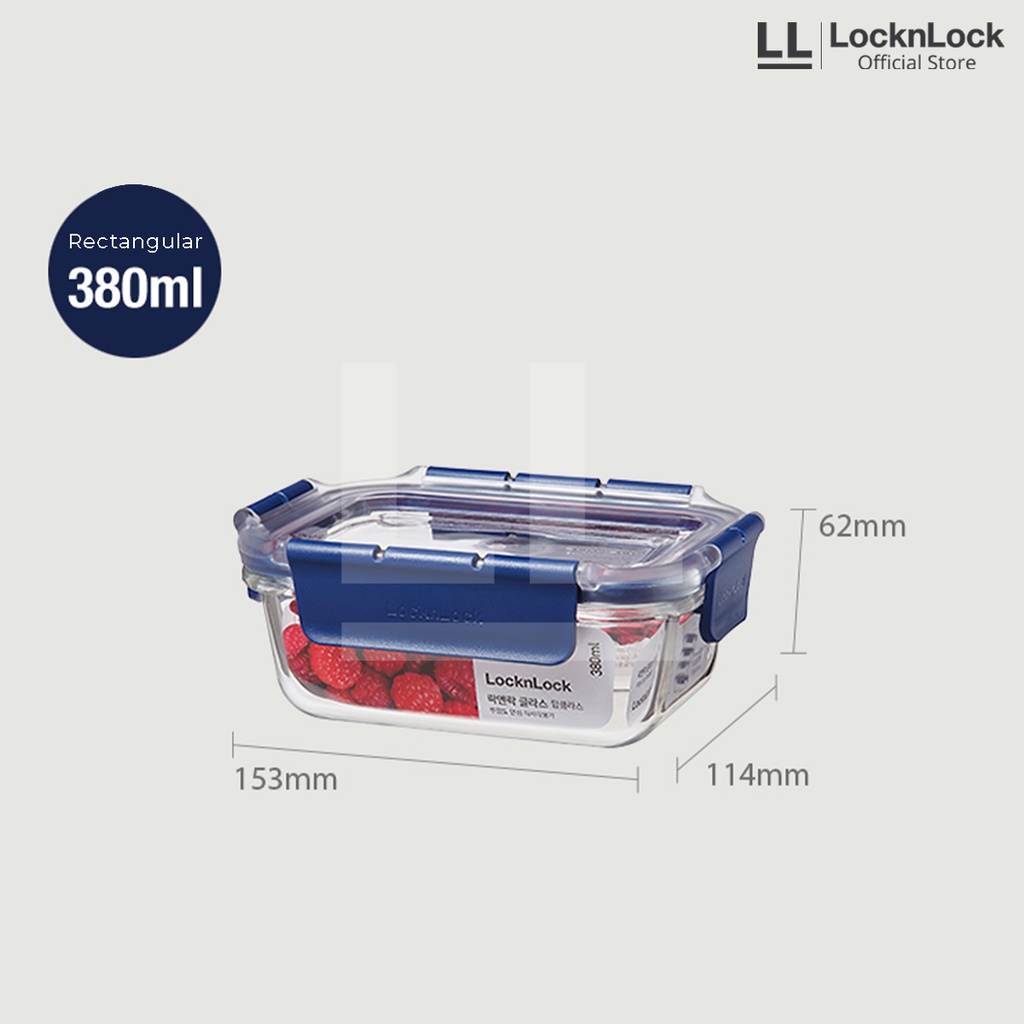 Jual LocknLock Top Class Oven Glass Wadah Makan Kedap Air dan Udara ...