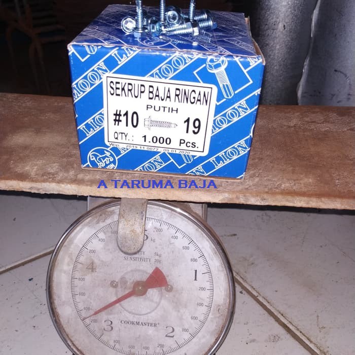 Jual Baut Baja Ringan 10 x 19 Kode L - Skrup Roofing - Baut Roofing ...