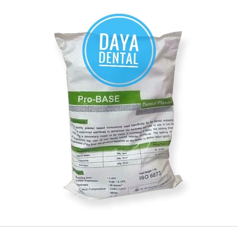 Jual Dental gips plester putih stone moldano putih bahan cetak cor gigi ...