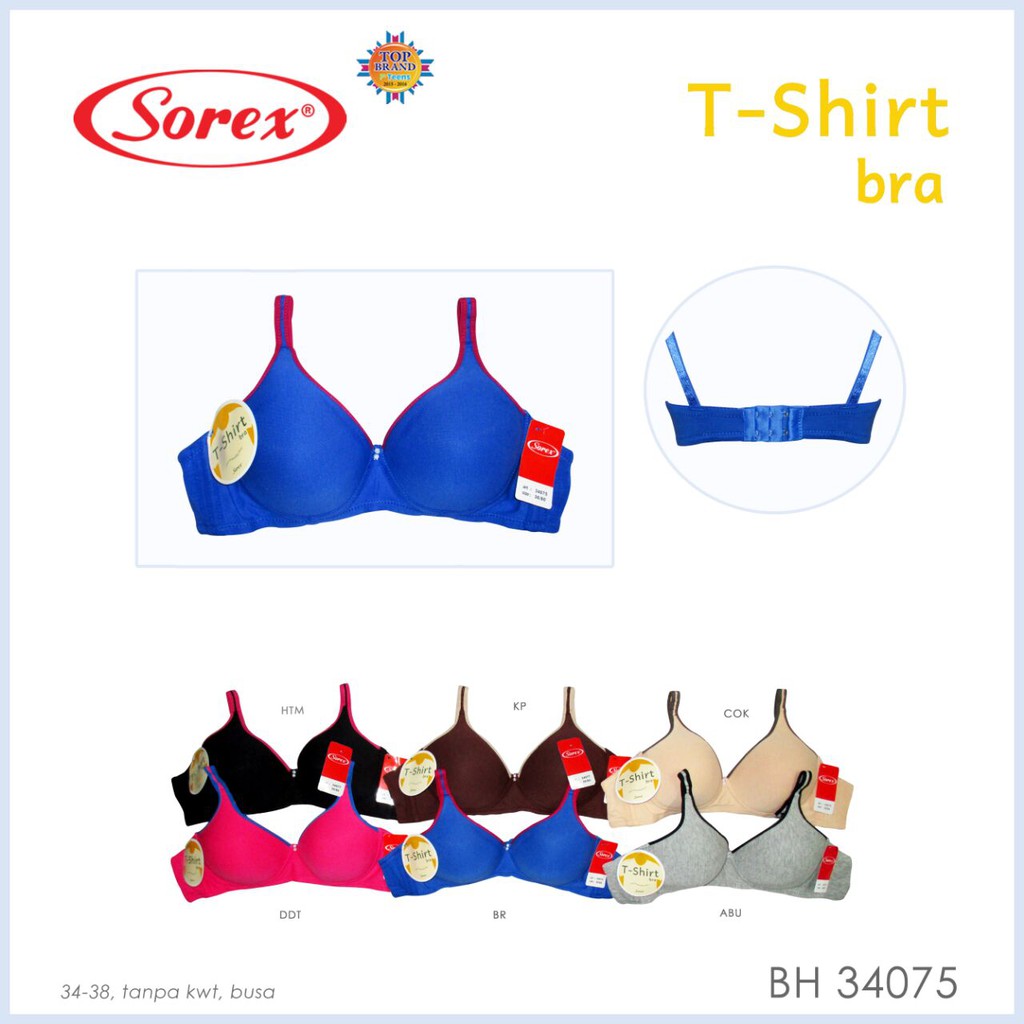 Jual Bra Anti Nyiplak BH TShirt Sorex 34075 Harga Dijamin Termurah ...