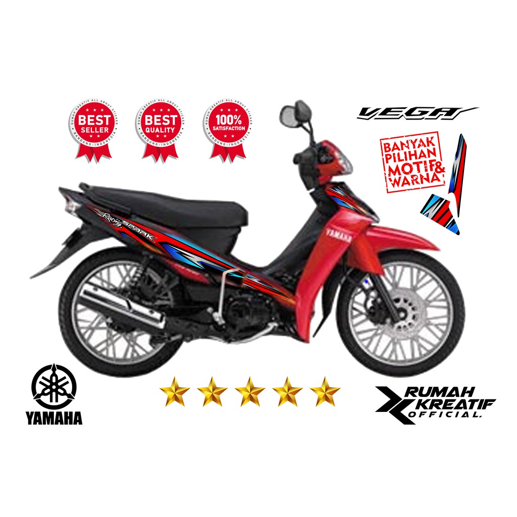 Jual Yamaha VEGA R Series striping stiker decal custom variasi | Shopee ...