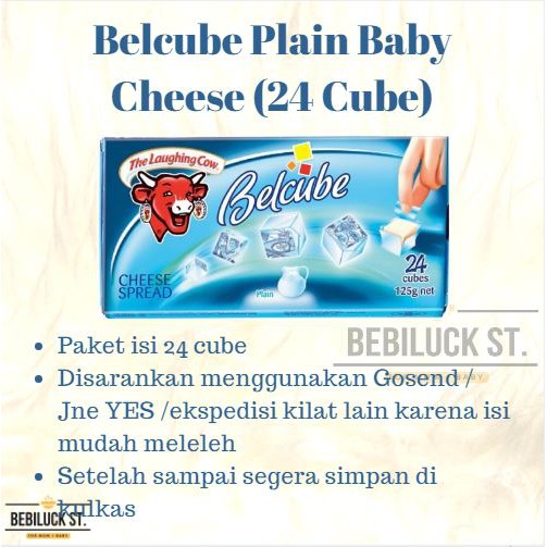 Jual Belcube Plain Baby Cheese 24 Cube / Keju Spread / Mpasi (expired ...