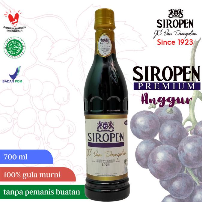 Jual TERLARIS Sirup Anggur Sirup rasa Anggur Siropen Premium 700ml ...