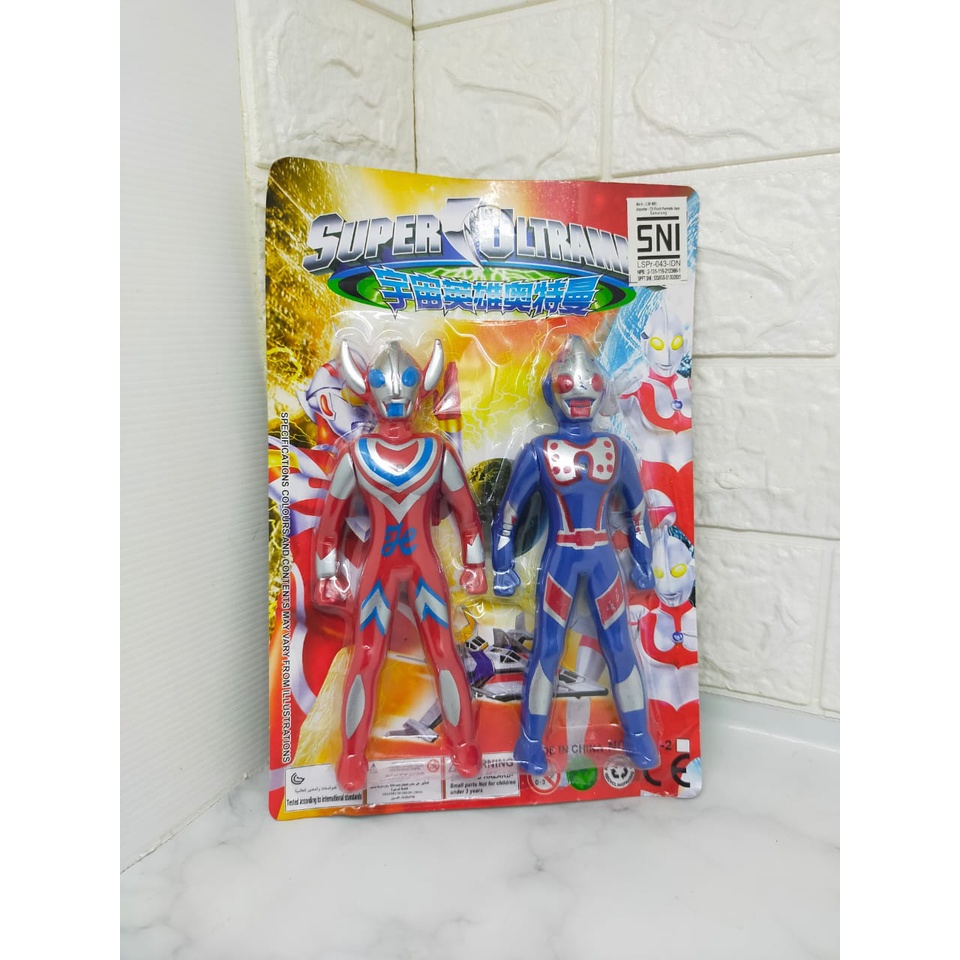 Jual 2061-2 ULTRAMAN- Mainan Anak Set Ultraman isi 2 Keren dan ...