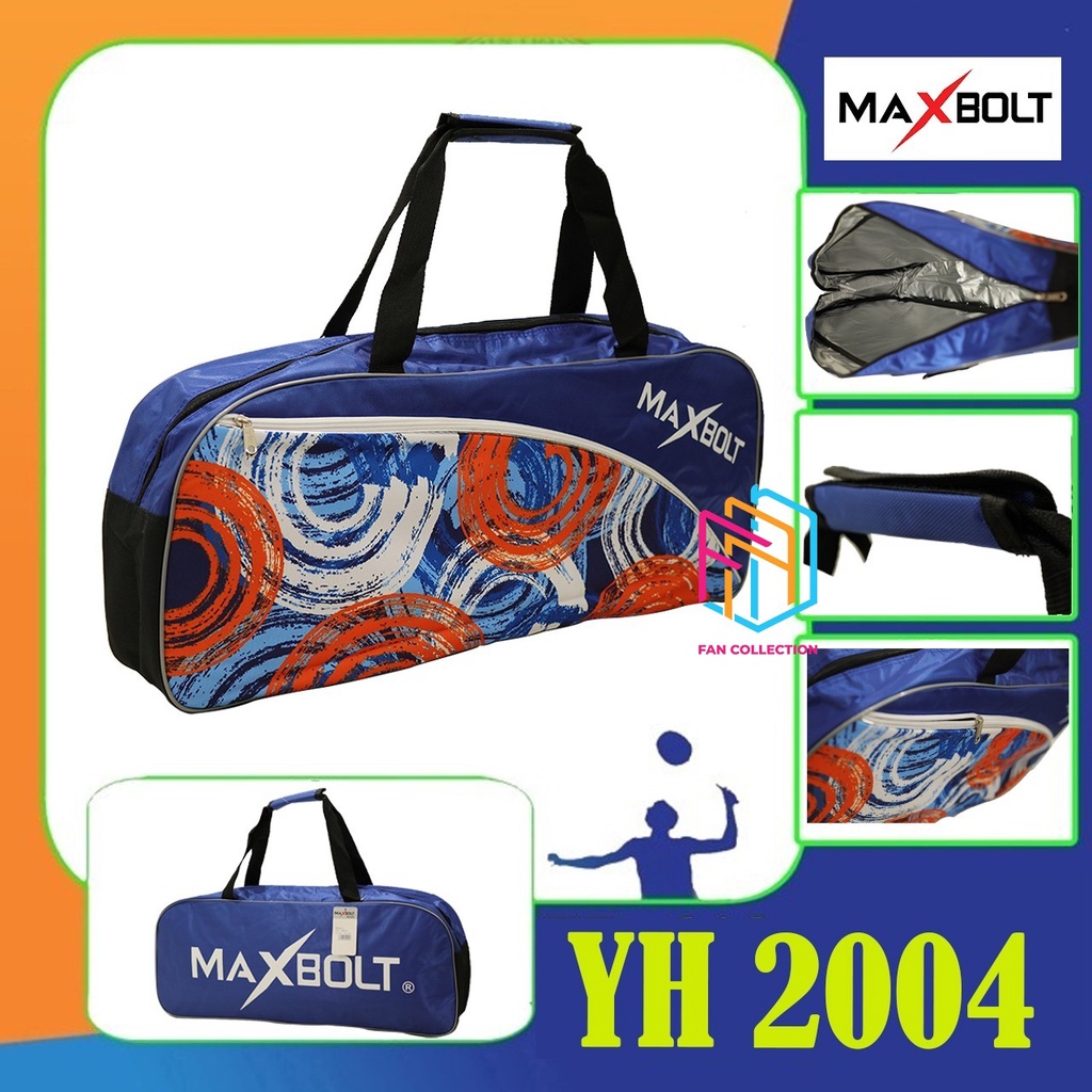 Jual MAXBOLT YH 2004 / YH2004 TAS RAKET BADMINTON ORIGINAL | Shopee ...