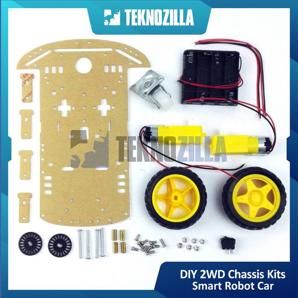 Jual DIY 2WD Chassis Kits Smart Robot Car - Teknozilla | Shopee Indonesia