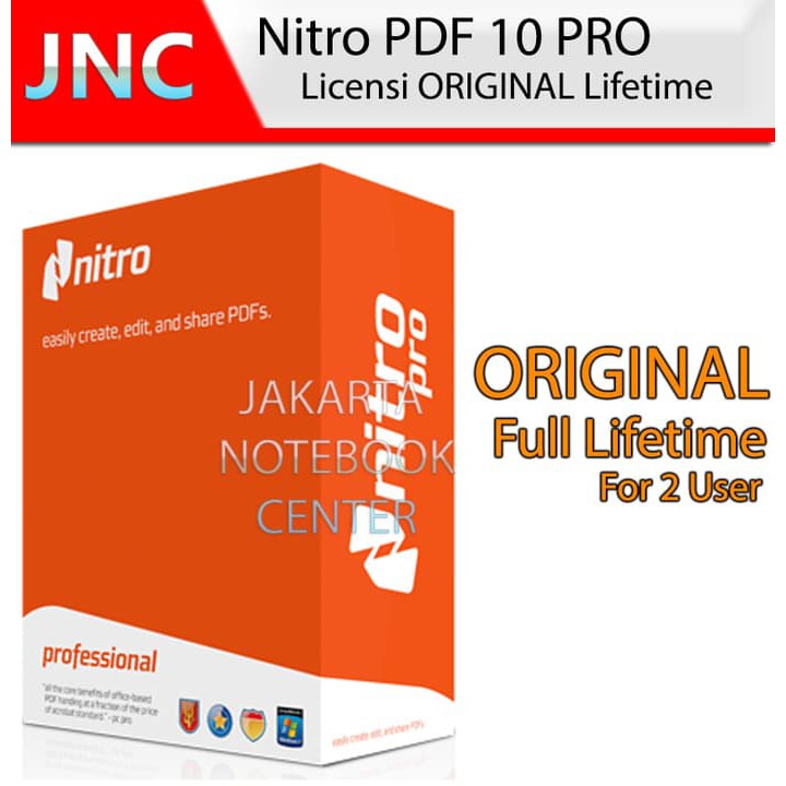 Jual Software Nitro PDF Pro 10 Original Lifetime License 2 PC / User ...