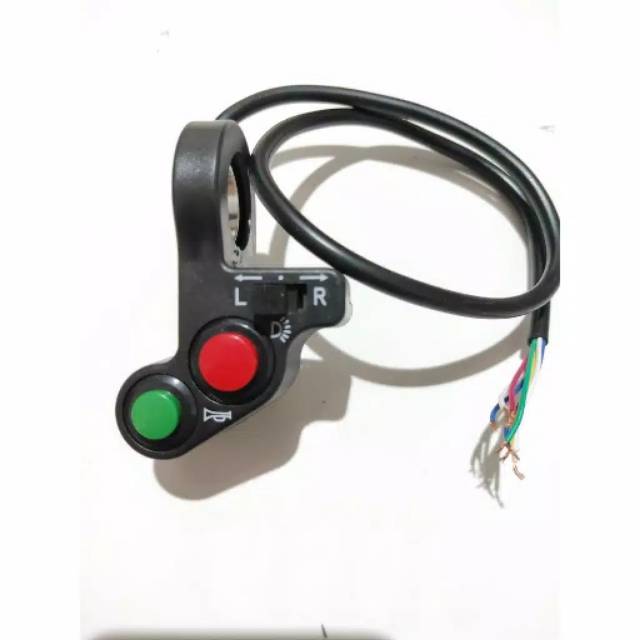 Jual SAKLAR LAMPU KIRI 3 TOMBOL UNIVERSAL / SAKLAR STANG / SAKLAR ...