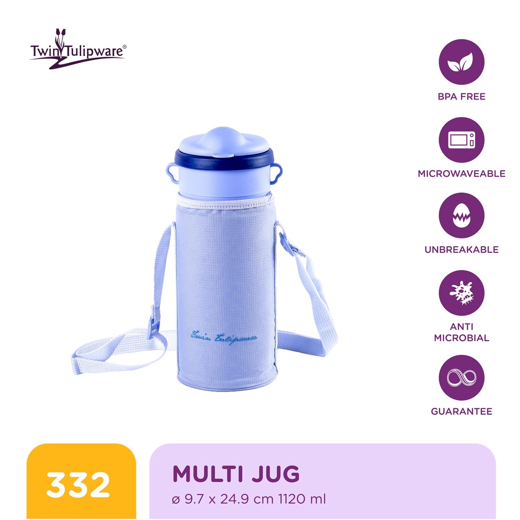 Jual Twin Tulipware Multi Jug Botol Minum 1120 ML | Shopee Indonesia
