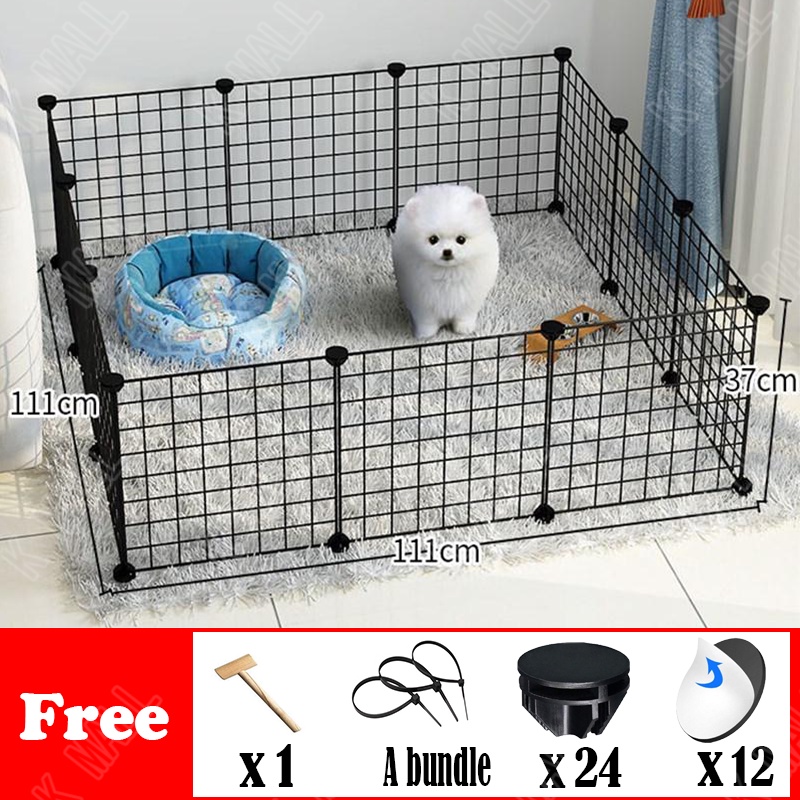 Jual 6/8/10/12Pcs Pet fence Kandang Kucing Kandang Pagar Kucing Anjing ...