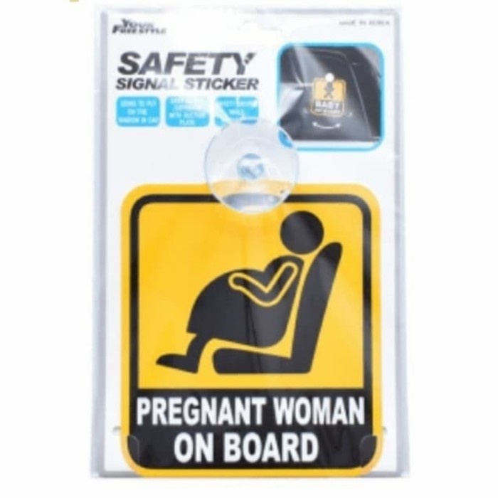 Jual Emblem Mobil Terlengkap, Sticker Pregnant Woman In Car Sign Stiker ...