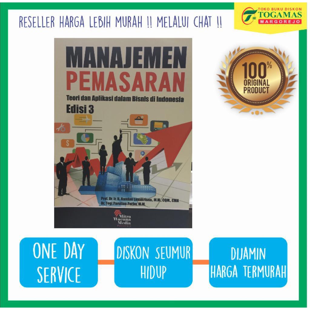 Jual MANAJEMEN PEMASARAN (TEORI DAN APLIKASI DALAM BISNIS DI INDONESIA) ED. 3 | Shopee Indonesia