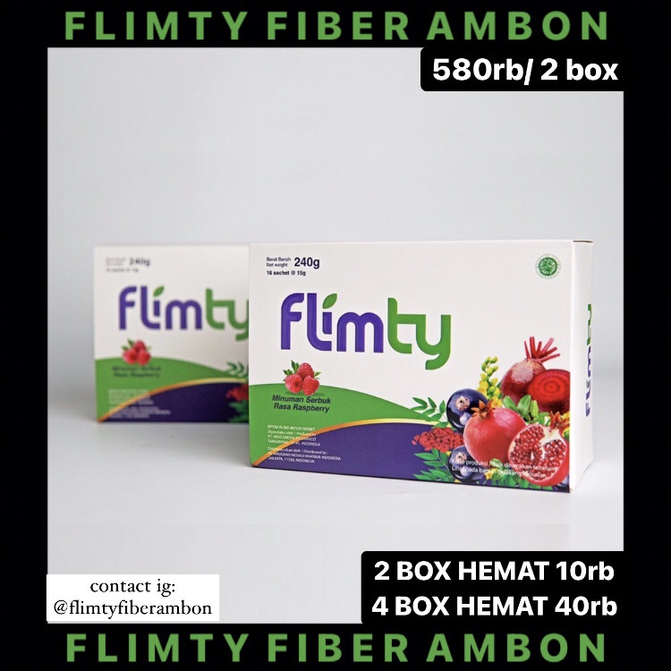 Jual Flimty Fiber 2 Box Minuman Detox Minuman Diet Original | Shopee ...