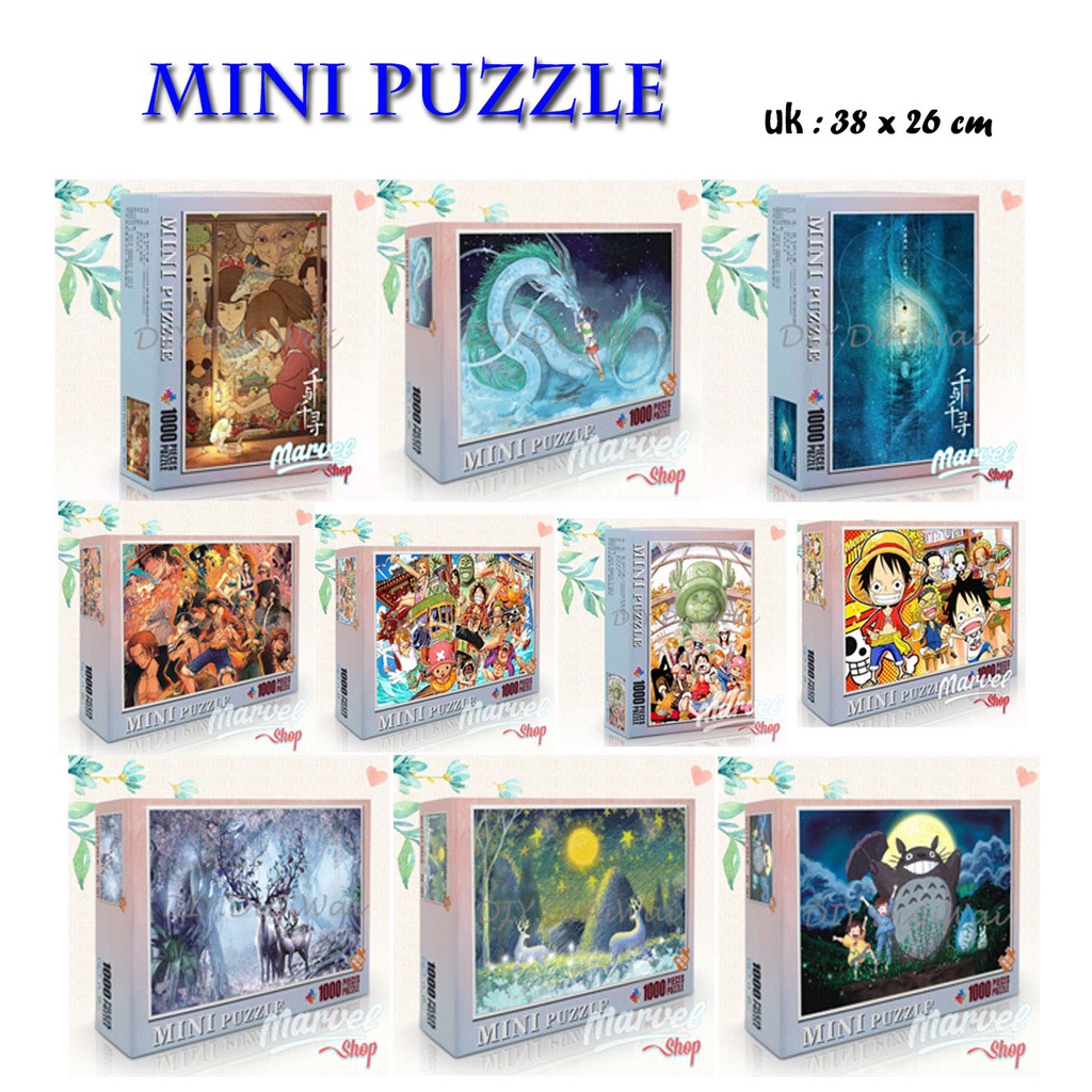 Jual Mini Puzzle Jigsaw 1000 pcs uk. 38 x 26 cm | Mainan Puzzle Edukasi ...