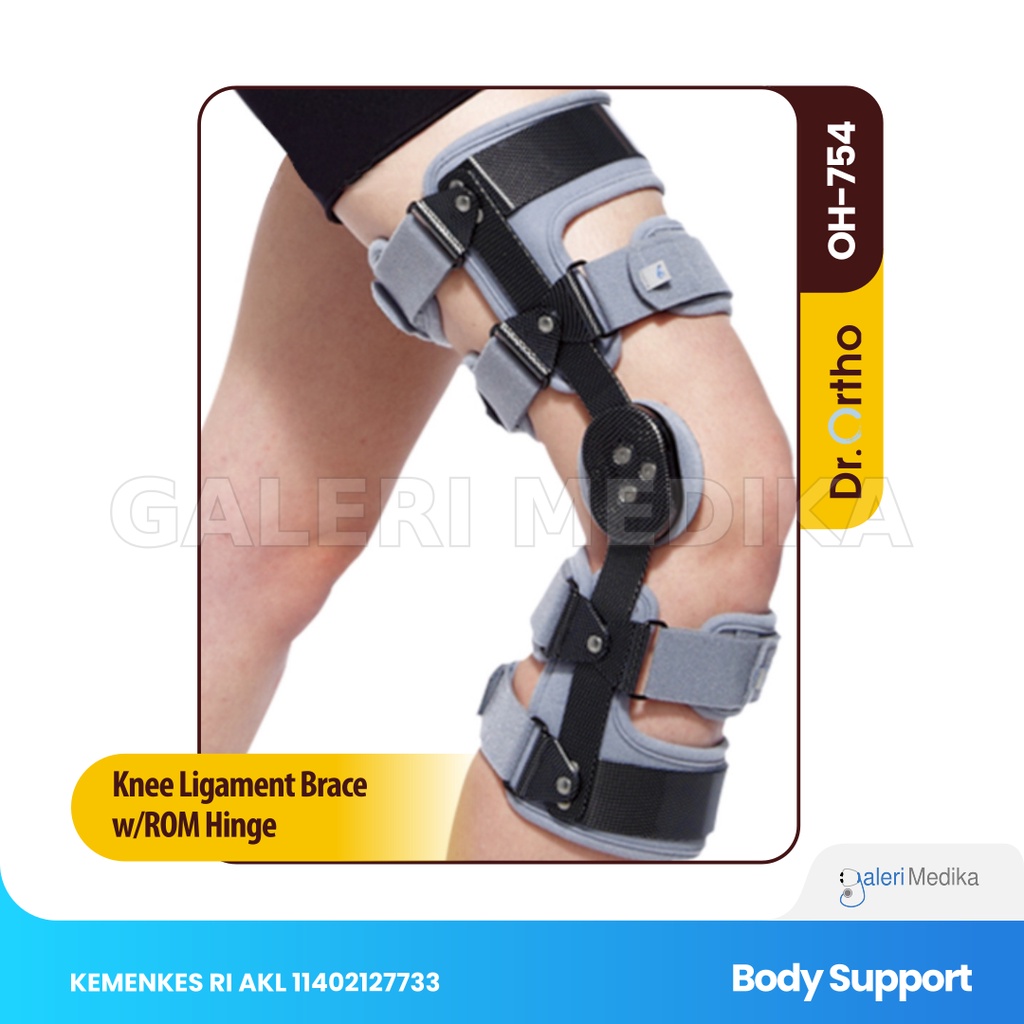 Jual Dr. Ortho OH-754 Knee Ligament Brace With ROM Hinge - Menjaga ...